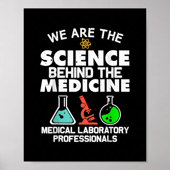 Medical Laboratory Science Design Men Women Labs Poster | Zazzle