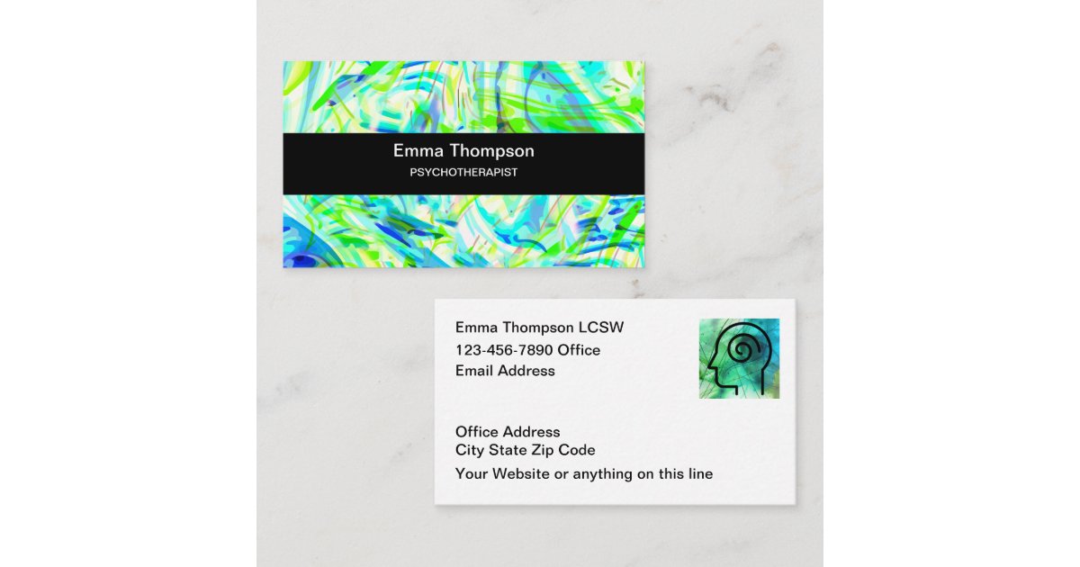 Medical Mental Health Councelor Business Card | Zazzle