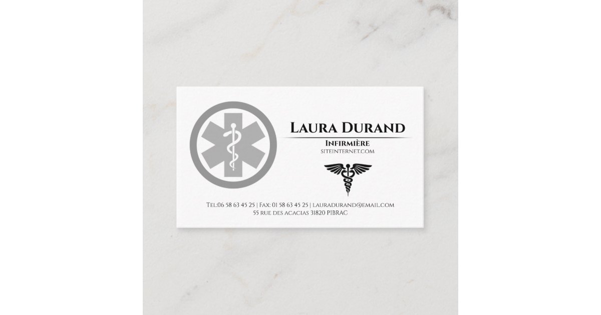 Medical Nurse Business Cards | Zazzle