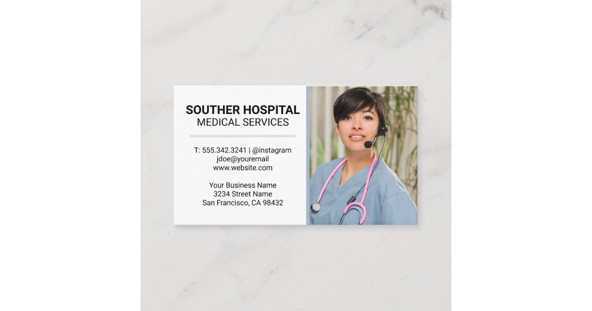 Medical Nurse | Customer Service Business Card | Zazzle