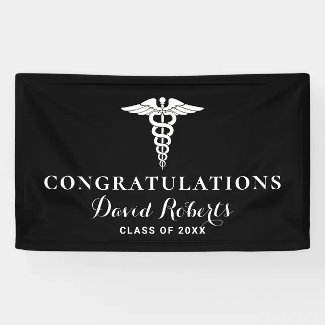 Medical Nursing School Graduation Banner | Zazzle