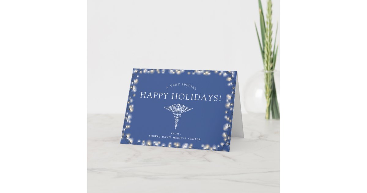 Medical Office Custom Happy Holidays Holiday Card | Zazzle