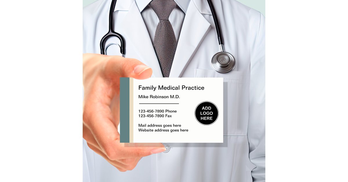 Medical Office Family Doctor Business Card | Zazzle
