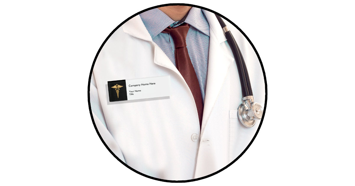 Medical Office Staff Name Badges | Zazzle