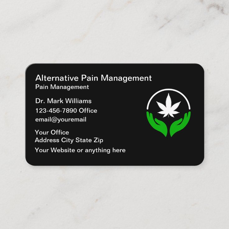 Medical Pain Management Doctor Office Business Card | Zazzle