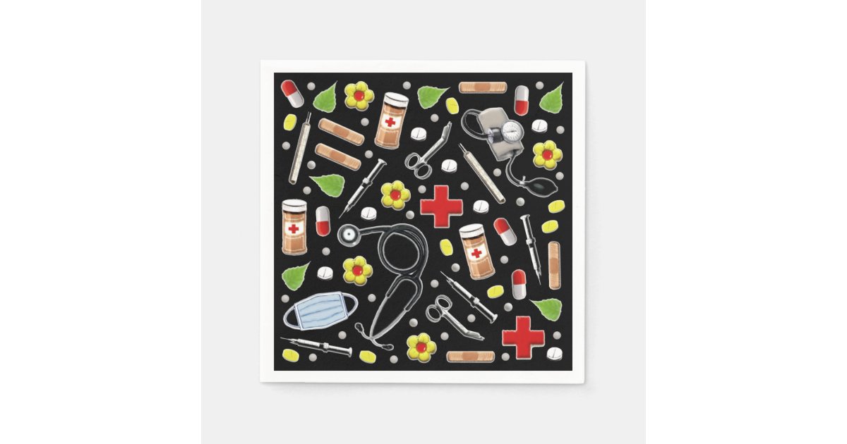 Medical Party Paper Napkins | Zazzle