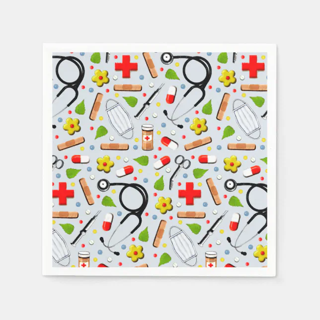 Medical Party Paper Napkins | Zazzle