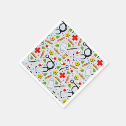 Medical Party Paper Napkins | Zazzle