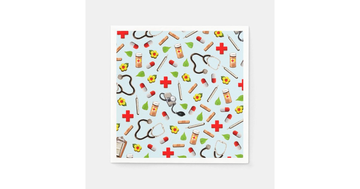 Medical Party Paper Napkins | Zazzle