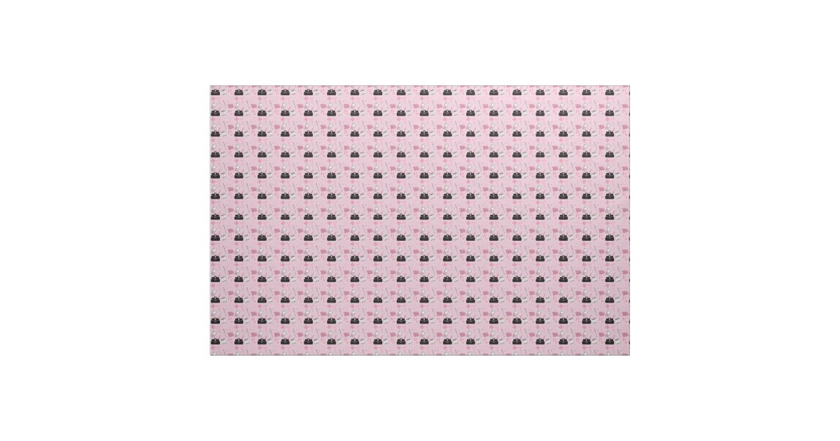 Medical Pattern Design - Pink Fabric | Zazzle