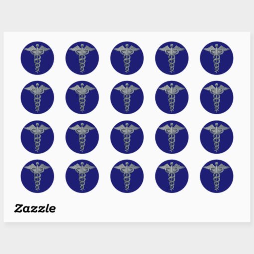 Medical Profession Symbol Classic Round Sticker | Zazzle
