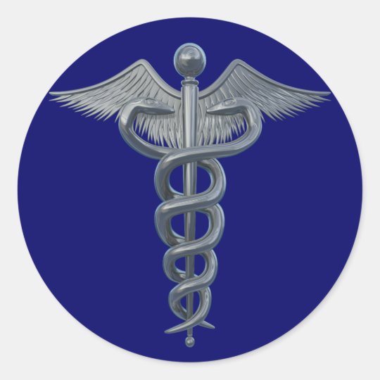 Medical Profession Symbol Classic Round Sticker | Zazzle.com