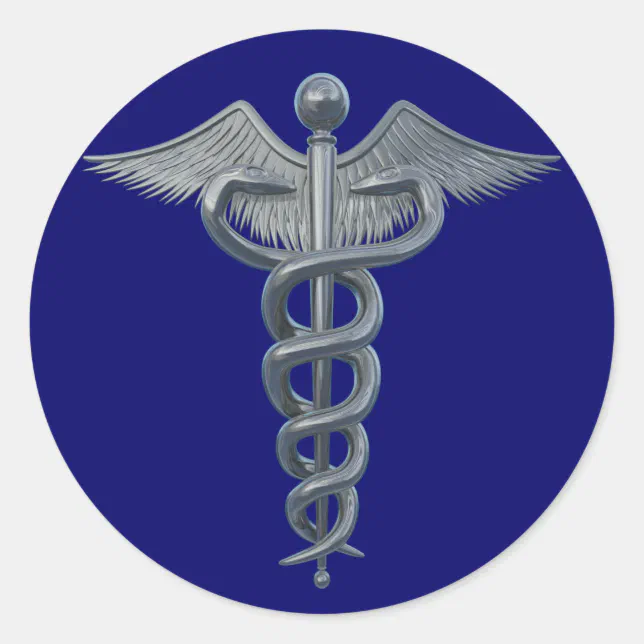 Medical Profession Symbol Classic Round Sticker | Zazzle