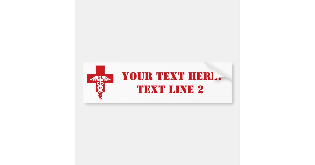 Medical Professional bumpersticker - customize Bumper Sticker | Zazzle
