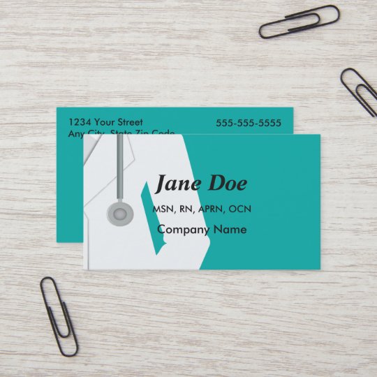 Medical Professional Health Care Business Cards | Zazzle.com