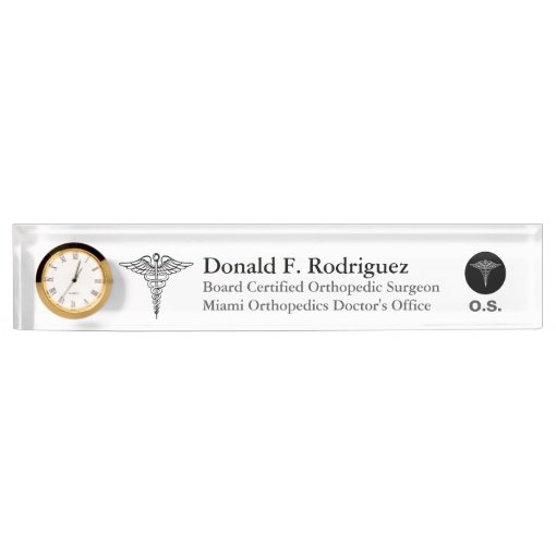 Medical Professional Unique Customized Name Plate | Zazzle