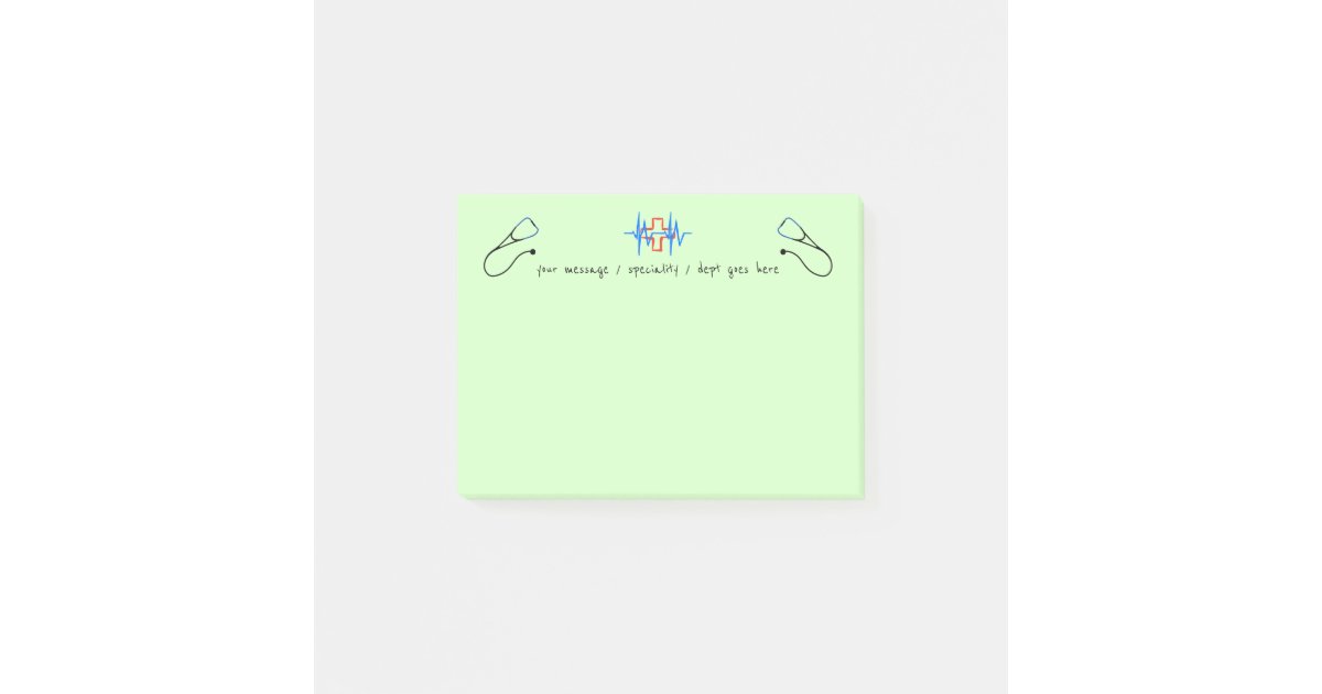 Medical Reception / Nurses Station Design Post-it Notes | Zazzle