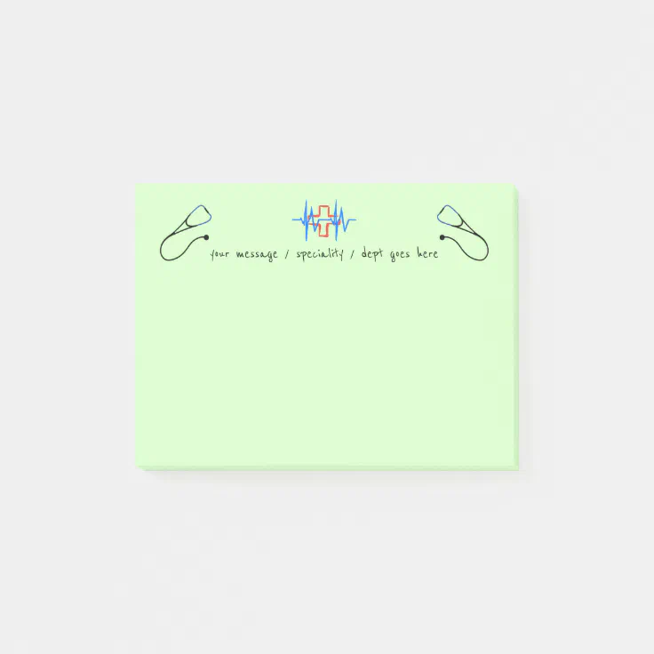 Medical Reception / Nurses Station Design Post-it Notes | Zazzle