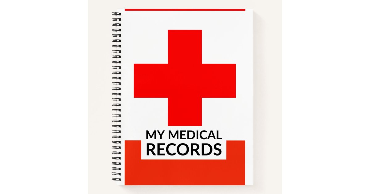 Medical Record Keeper Notebook style 2 | Zazzle