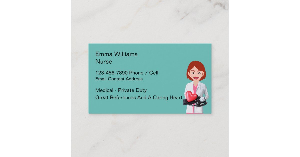 Medical Registered Nurse Business Cards | Zazzle
