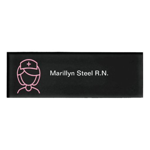 Medical Registered Nurse Professional Name Tag | Zazzle