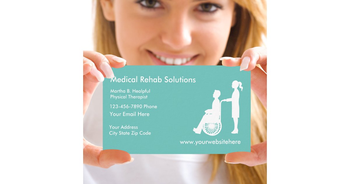 Medical Rehabilitation Services Business Card | Zazzle
