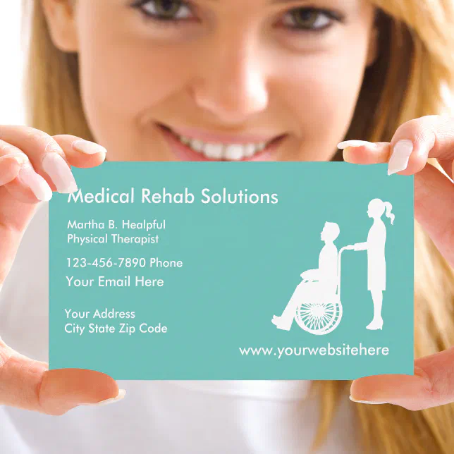 Medical Rehabilitation Services Business Card | Zazzle