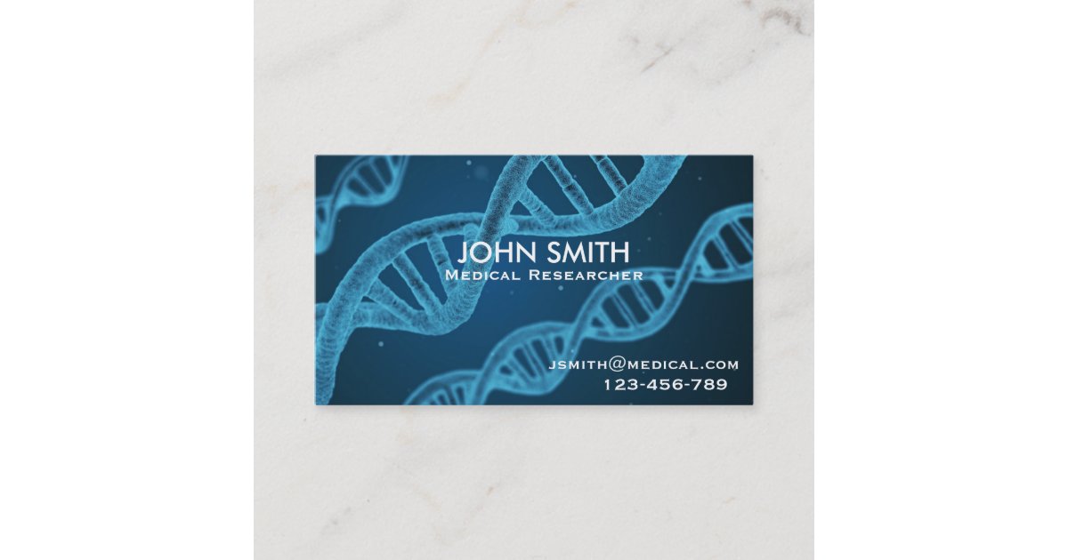 Medical researcher microbiologist scientist business card | Zazzle