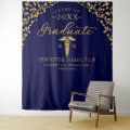 Medical School Blue Gold Graduation Backdrop | Zazzle