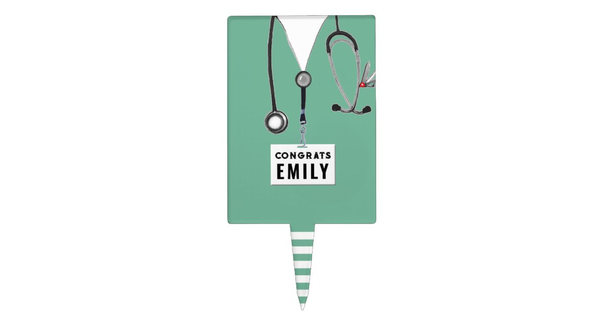 Medical School Graduation Cake Topper | Zazzle