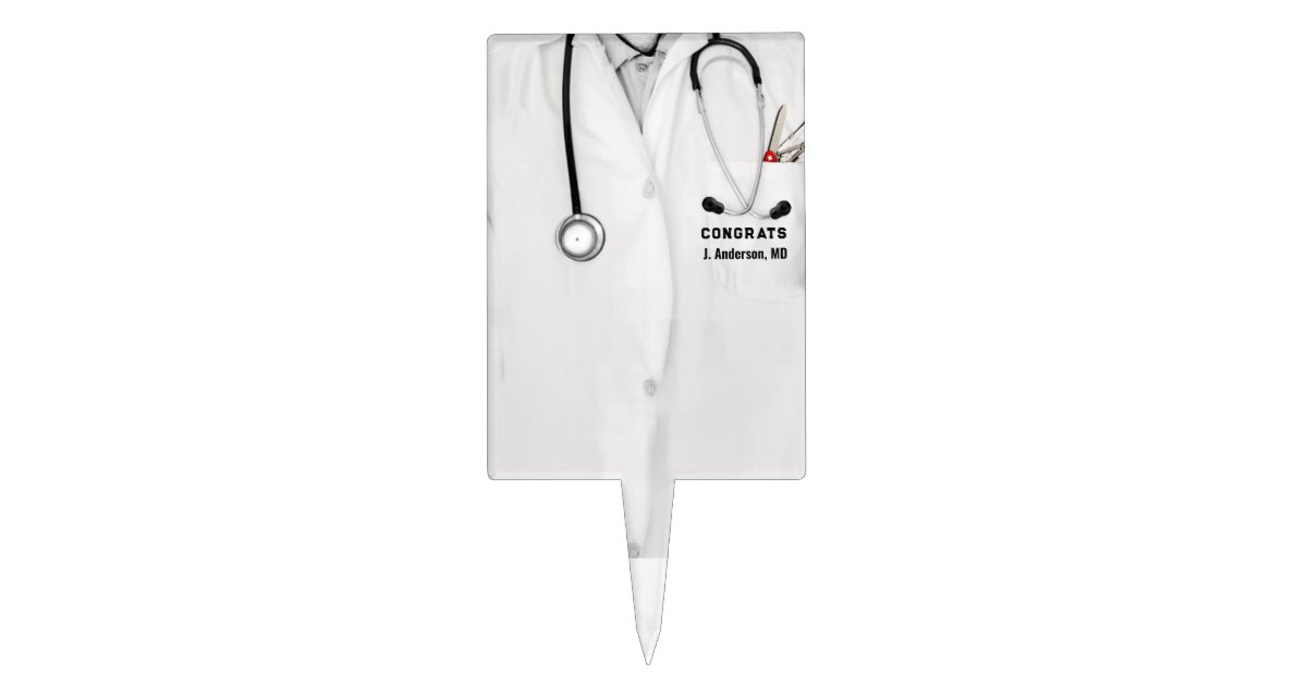 Medical School Graduation Cake Topper | Zazzle
