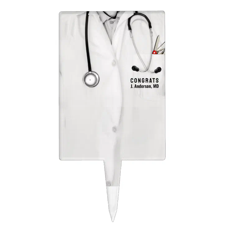 Medical School Graduation Cake Topper | Zazzle