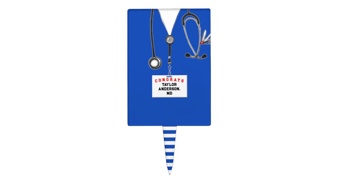 Medical School Graduation Cake Topper | Zazzle