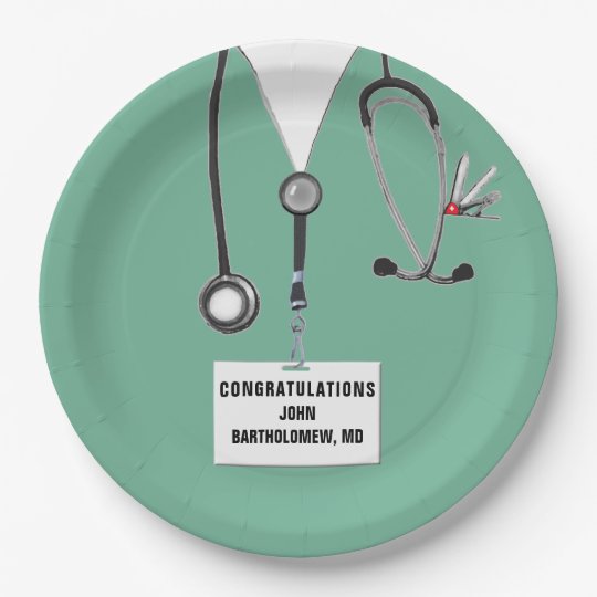 Medical School Graduation Paper Plates | Zazzle.com