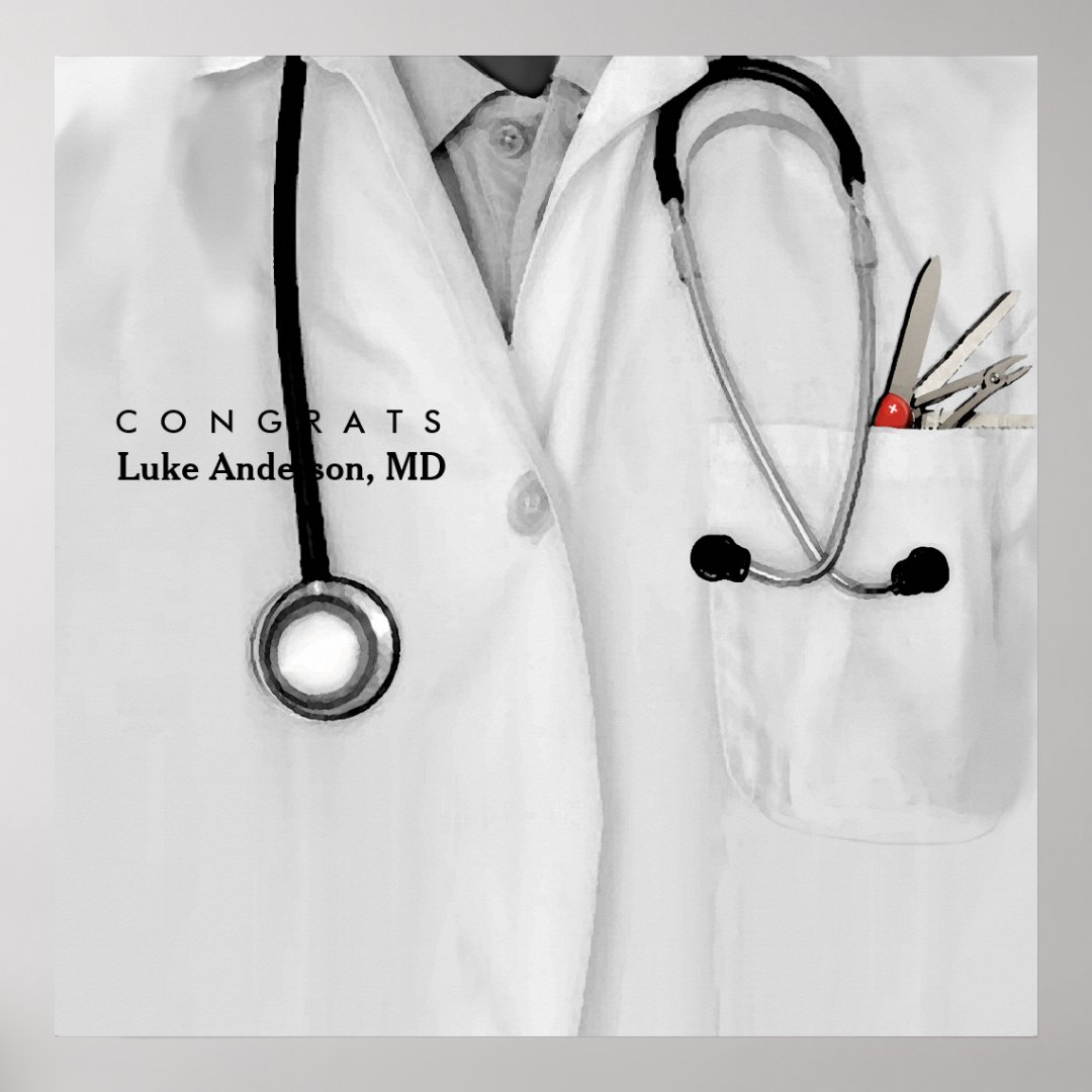 Medical School Graduation Poster | Zazzle