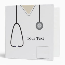 Medical Scrubs Doctor Nurse Custom Binder | Zazzle