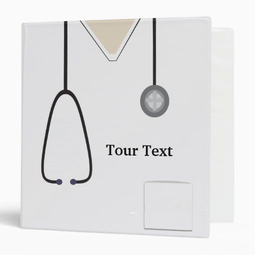 Medical Scrubs Doctor Nurse Custom Binder | Zazzle