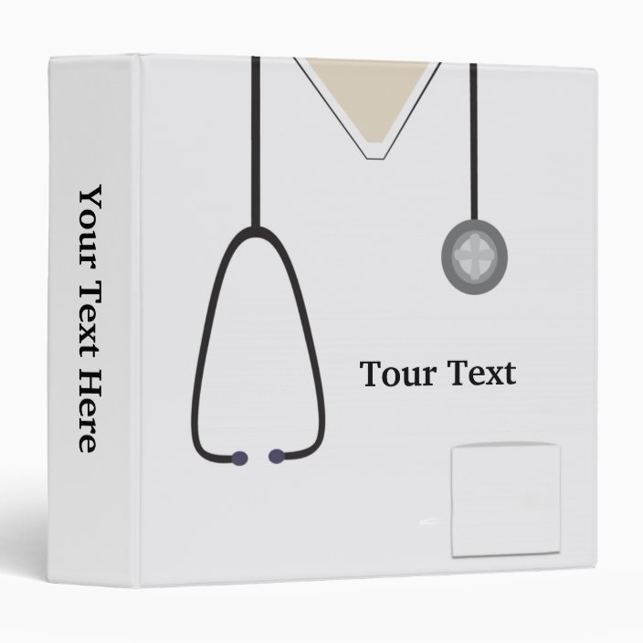 Medical Scrubs Doctor Nurse Custom Binder | Zazzle.com