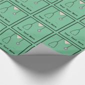 Medical Scrubs Doctor Nurse Light Green Wrap Wrapping Paper | Zazzle