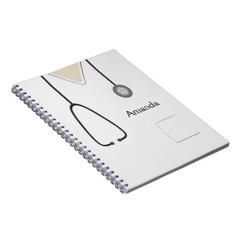 Medical Scrubs White Notebook | Zazzle