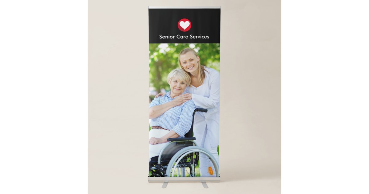 Medical Senior Care Retractable Banner | Zazzle