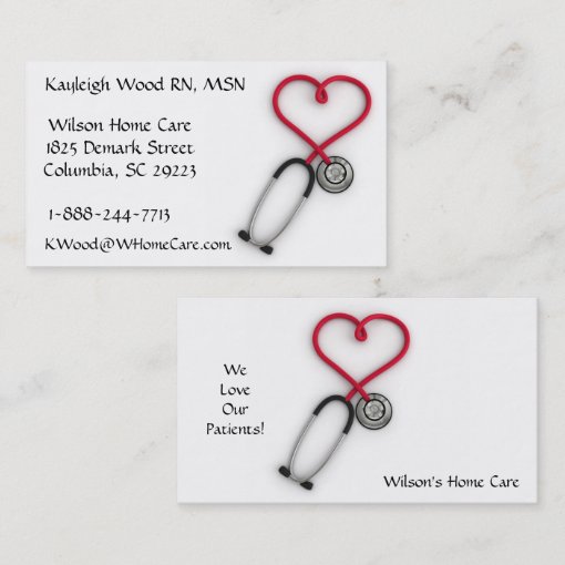 Medical Services Business Card | Zazzle