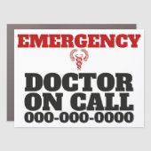 Medical signs | Doctor on call emergency medic | Zazzle