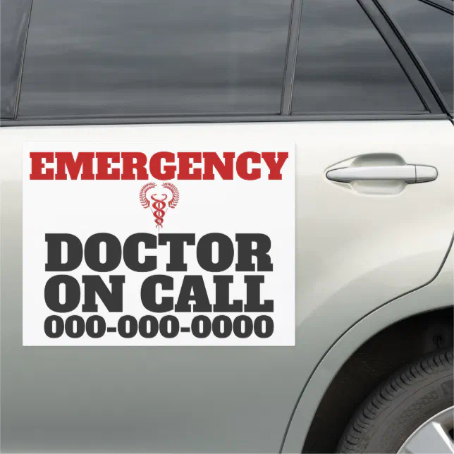 Medical signs | Doctor on call emergency medic | Zazzle