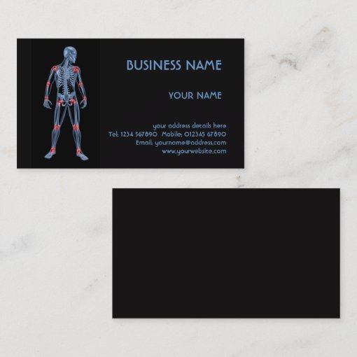 Medical Skeleton Business Card | Zazzle