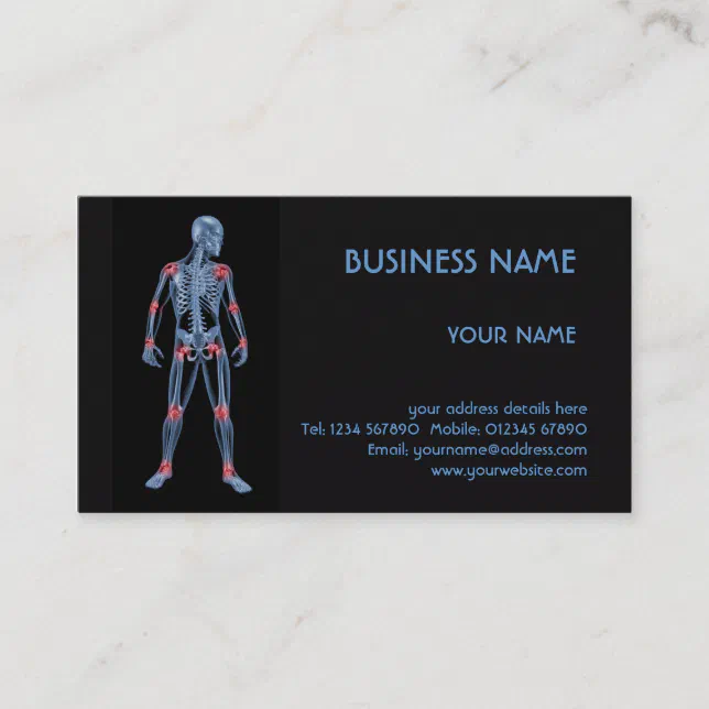 Medical Skeleton Business Card | Zazzle