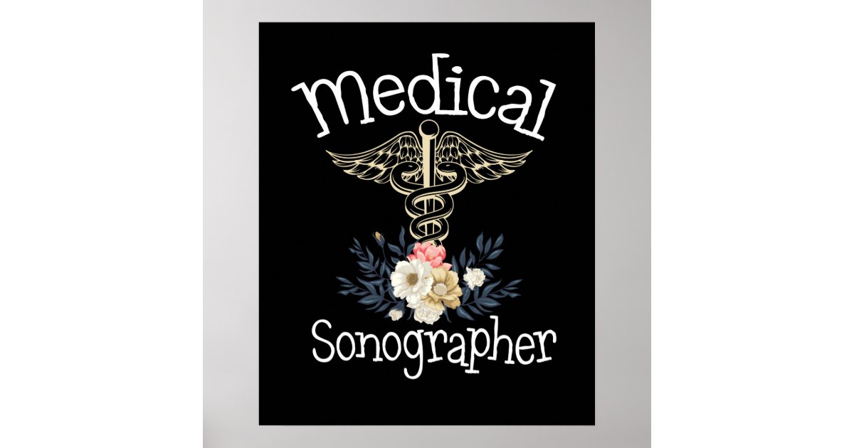 Medical Sonographer Cute Sonography Gift Poster | Zazzle