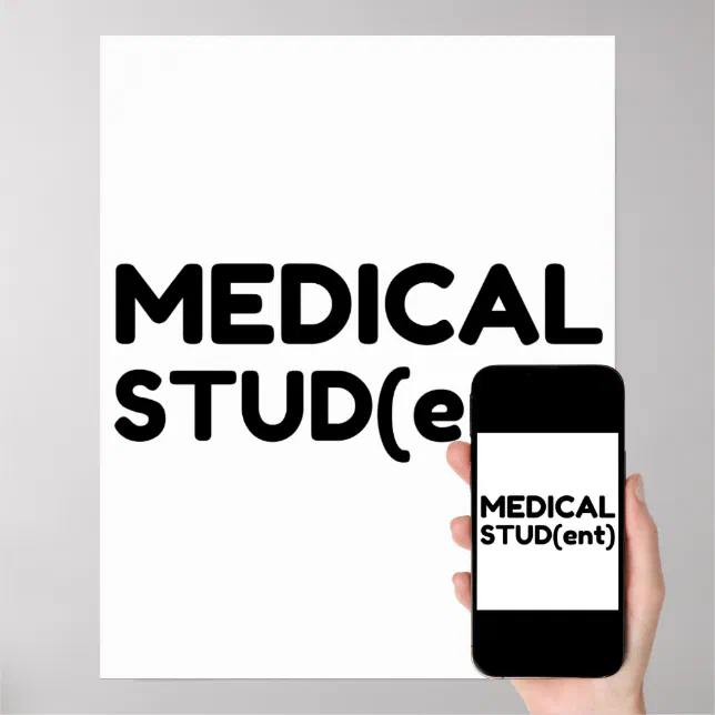medical student poster | Zazzle