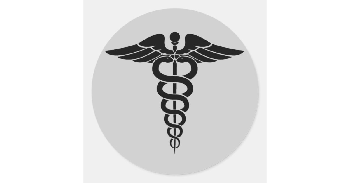 Medical Symbol Classic Round Sticker | Zazzle
