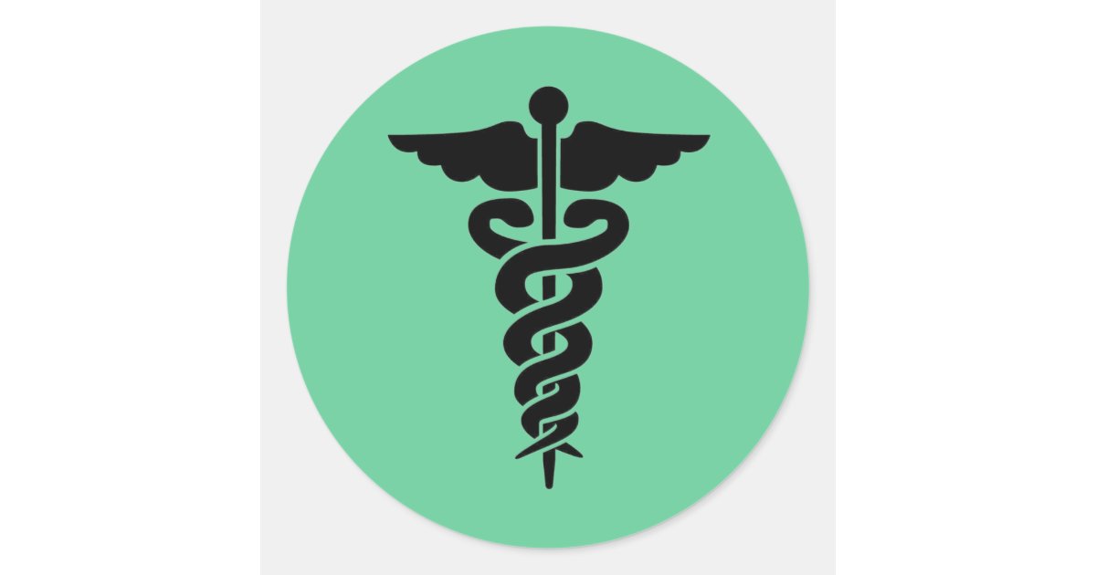 Medical Symbol Classic Round Sticker | Zazzle